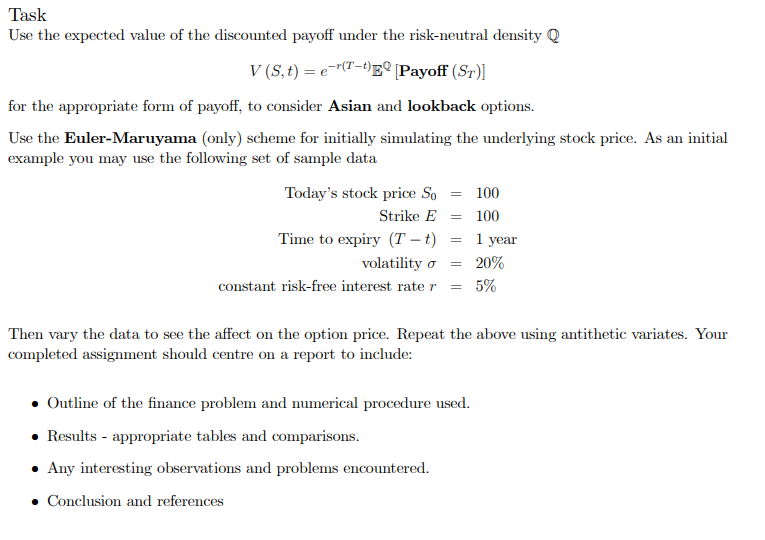 Solved I had already solved the simulating the underlying | Chegg.com