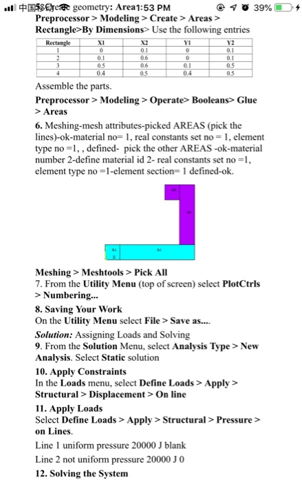 question 2: () Plot FEA model with element number, | Chegg.com