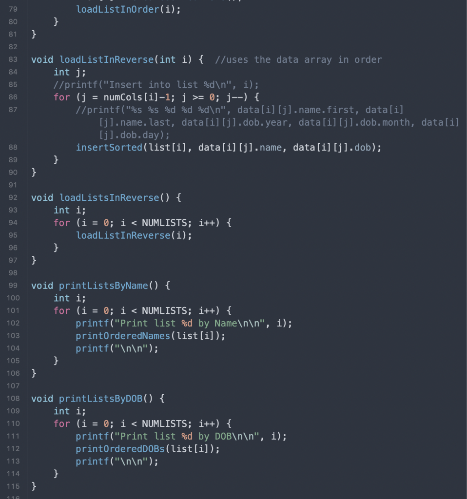I need some help for SortedList.c Implement the data | Chegg.com
