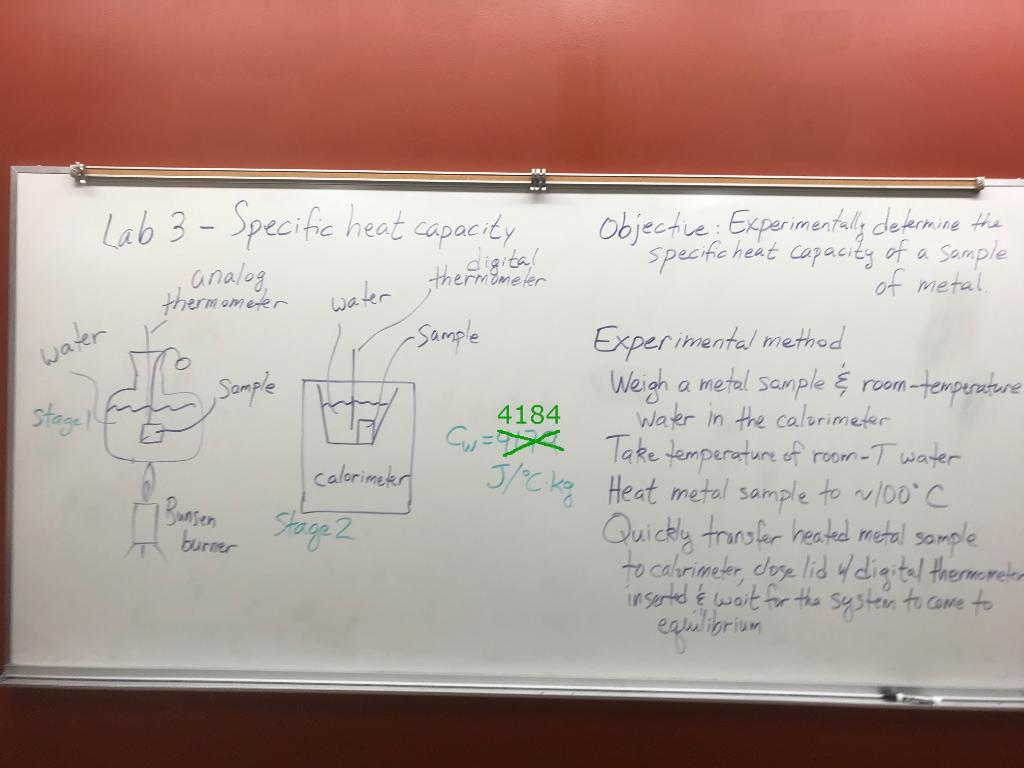 Solved Lab 3 - Specific heat capacity digital analog, | Chegg.com