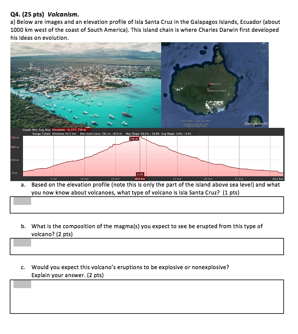 Solved Q4. (25 pts) Volcanism. a) Below are images and an | Chegg.com