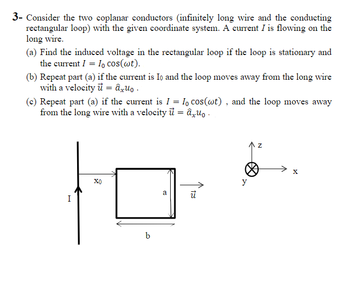 Solved 3- Consider the two coplanar conductors (infinitely | Chegg.com