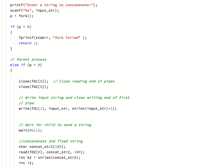 Solved 2. Chaining Processes together using two Pipes | Chegg.com