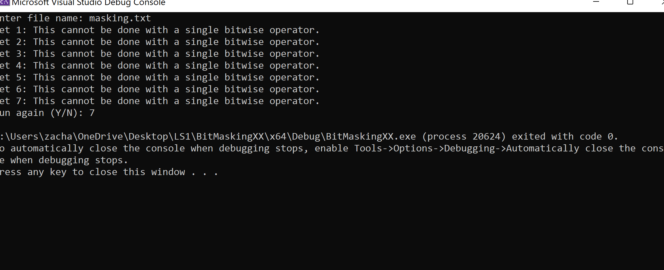 Solved 7Bits=8Set to 1: 0,2,4,5Set to 0: n/aInvert: | Chegg.com