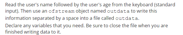 Solved Read the user's name followed by the user's age from | Chegg.com