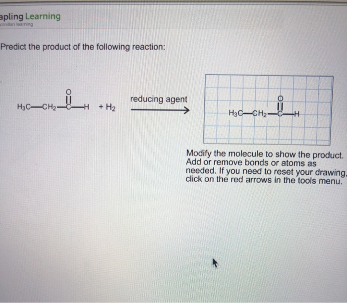 Solved apling Learning omillan learning Predict the product | Chegg.com Solved apling Learning omillan learning Predict the product | Chegg.com