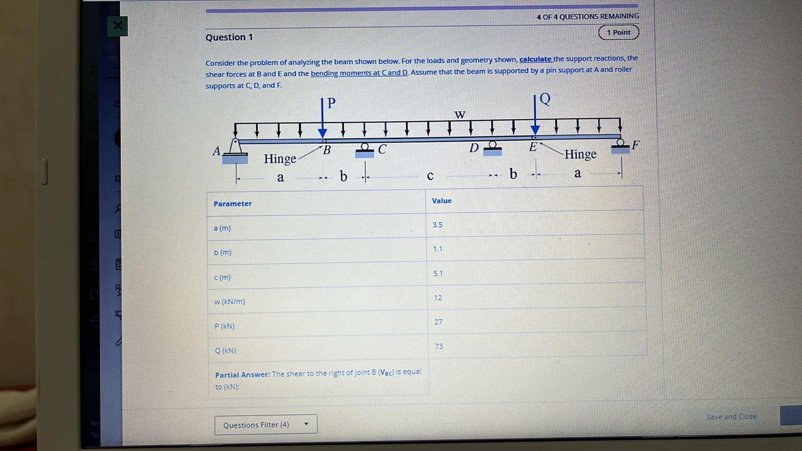 Solved Consider the problem of analyzing the beam shown | Chegg.com
