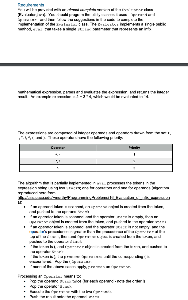 Solved Requirements You will be provided with an almost | Chegg.com