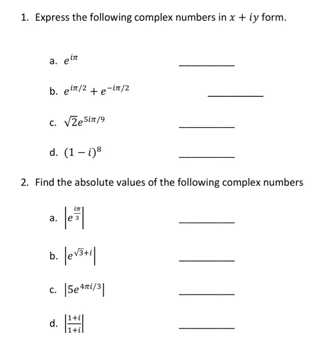 Solved 3. Find and plot the roots of the following numbers | Chegg.com