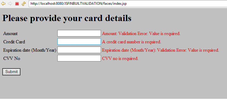 Solved Write The Jsf Code To Display The Below Output Shown 