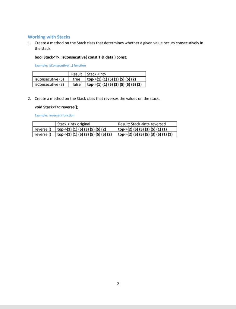 Solved PLEASE NOTE: You may not use any Standard Template | Chegg.com