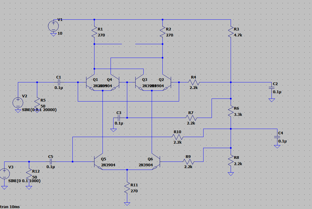 Solved Can you make the DC analysis for this gilbert cell | Chegg.com