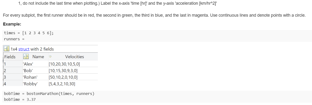 Solved 1. (double) scalar time value of when Bob will finish | Chegg.com