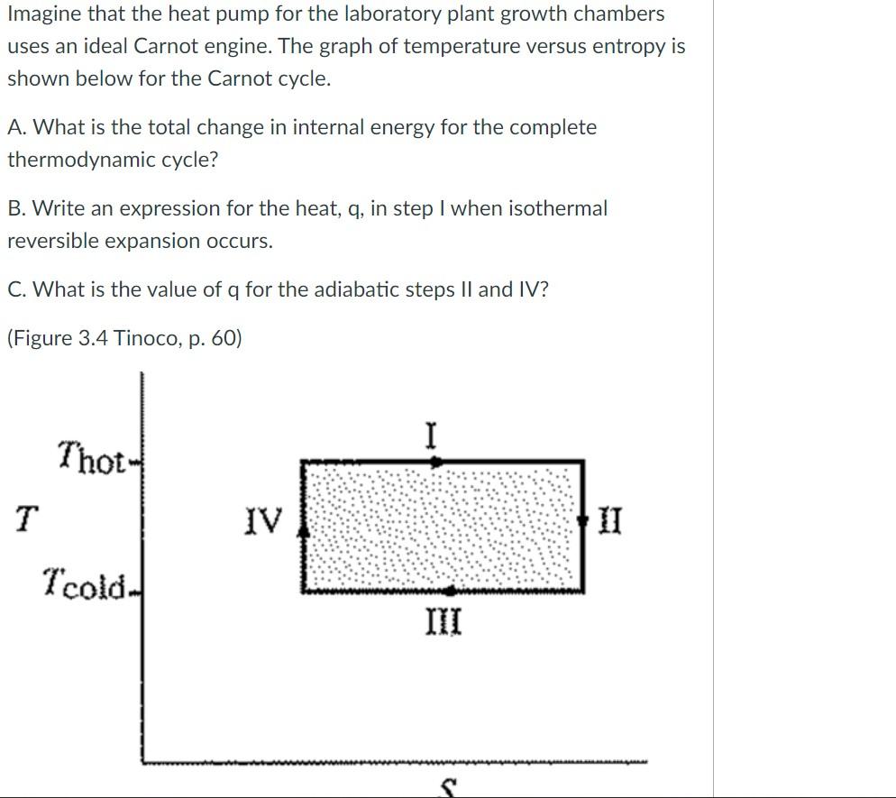 Solved Imagine that the heat pump for the laboratory plant | Chegg.com