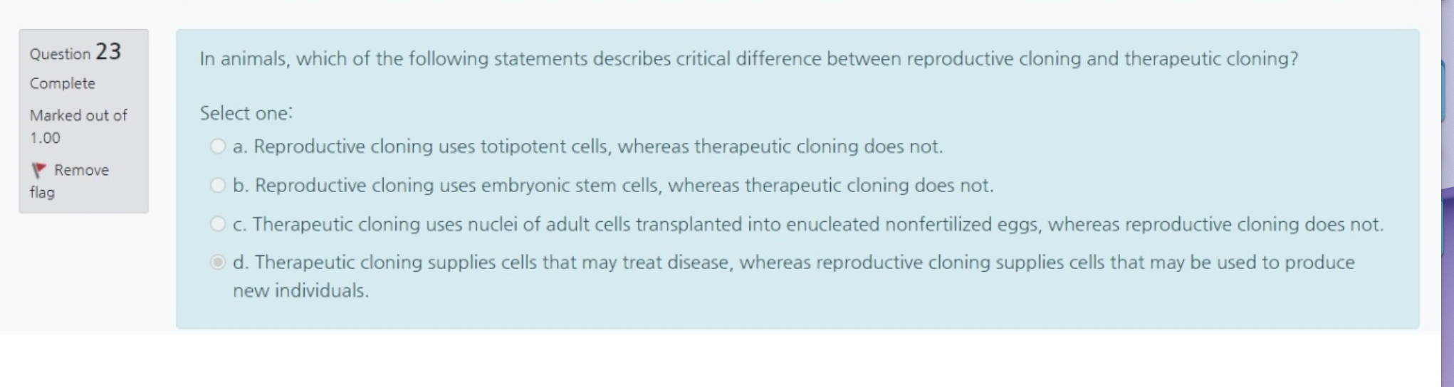 Solved In animals, which of the following statements | Chegg.com