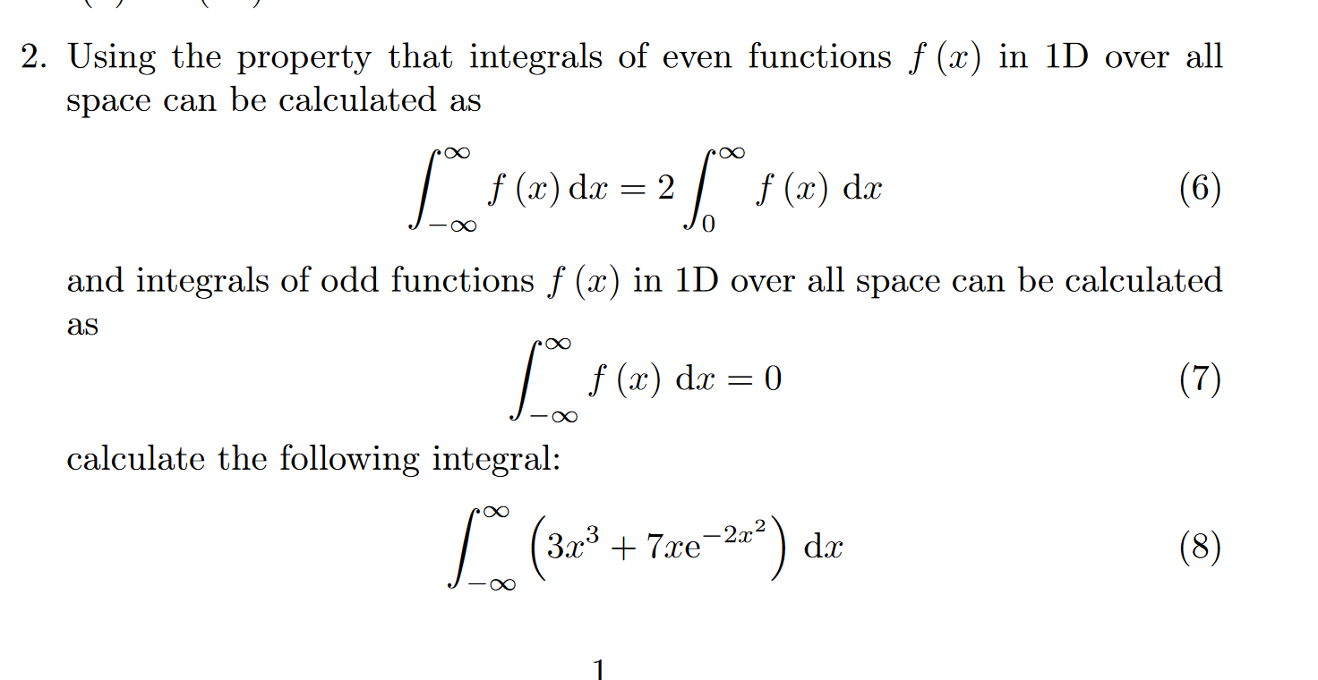 Solved Using the property that integrals of even functions | Chegg.com