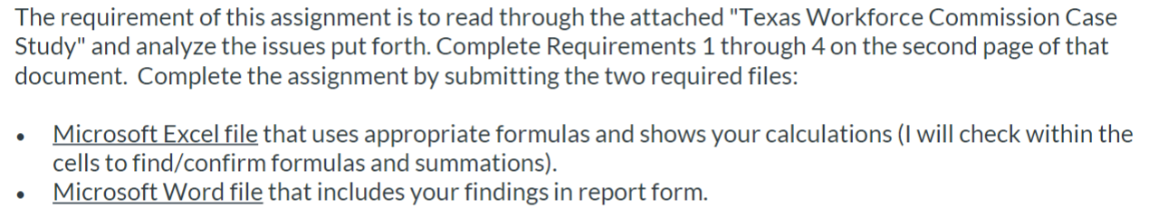 Solved The requirement of this assignment is to read through | Chegg.com