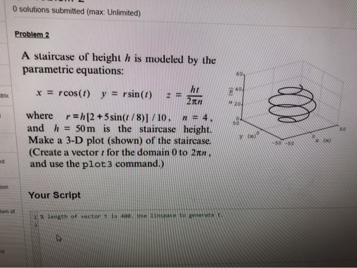 Solved 0 solutions submitted (max Unlimited) Problem2 A | Chegg.com