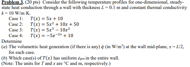 Solved Problem 3. (20 pts) Consider the following | Chegg.com