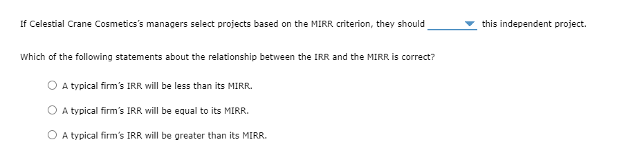 Solved 4. Modified internal rate of return (MIRR) The IRR | Chegg.com