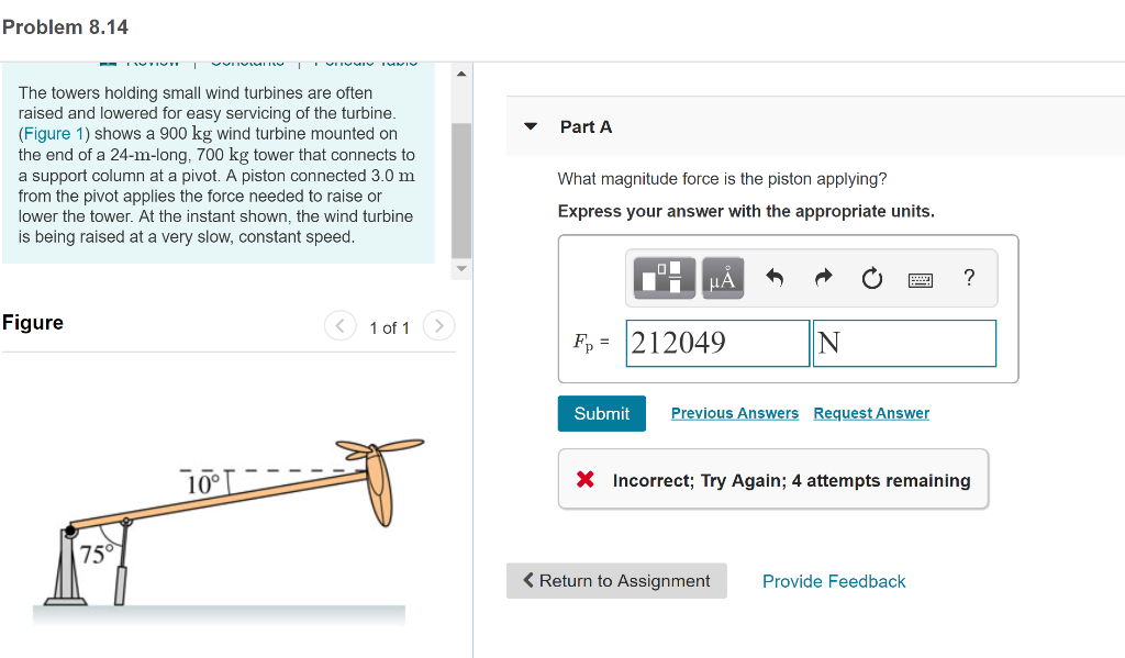 Solved Problem 8.14 The towers holding small wind turbines | Chegg.com