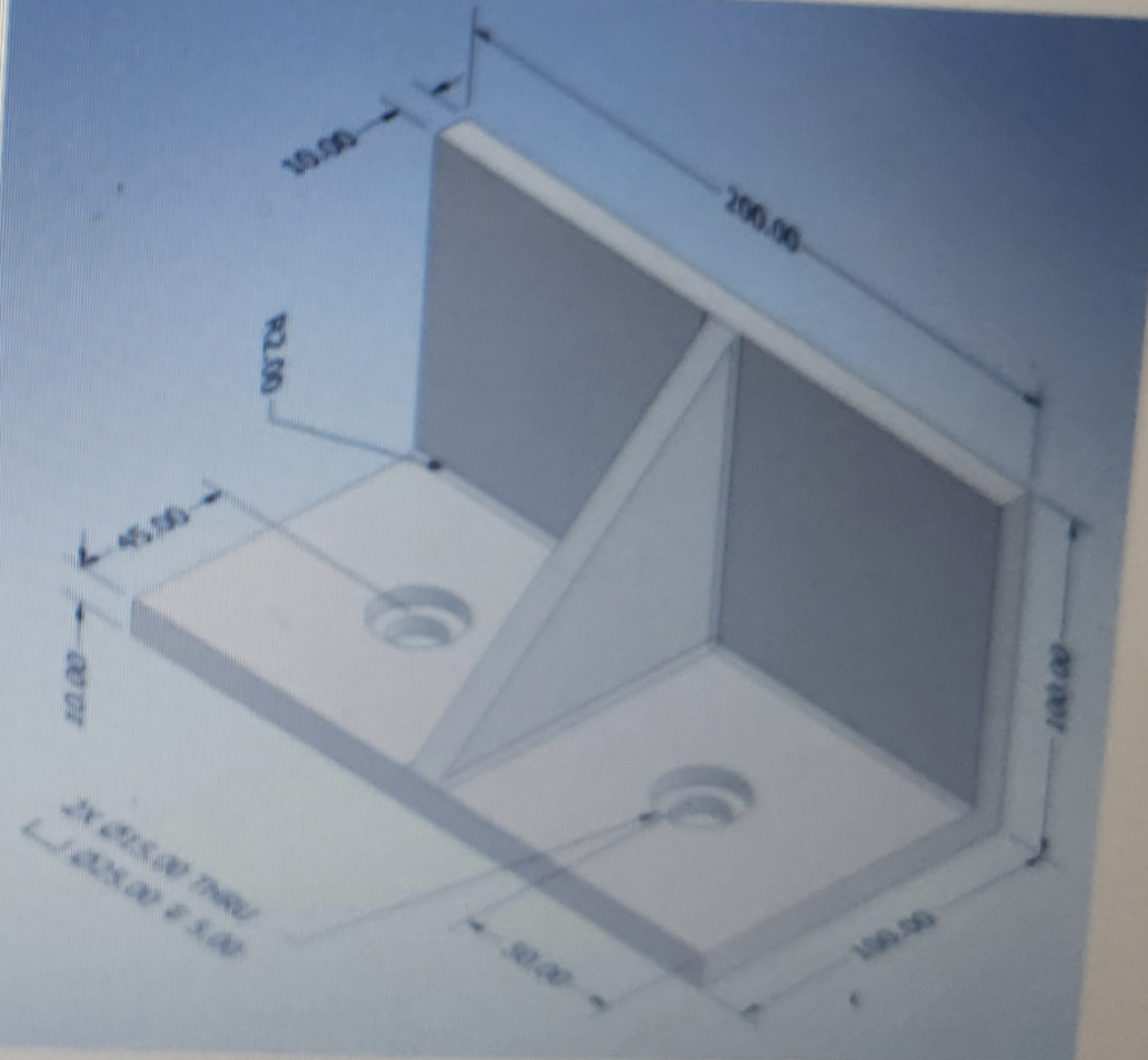 Solved Draw front view, top view and side view of this | Chegg.com