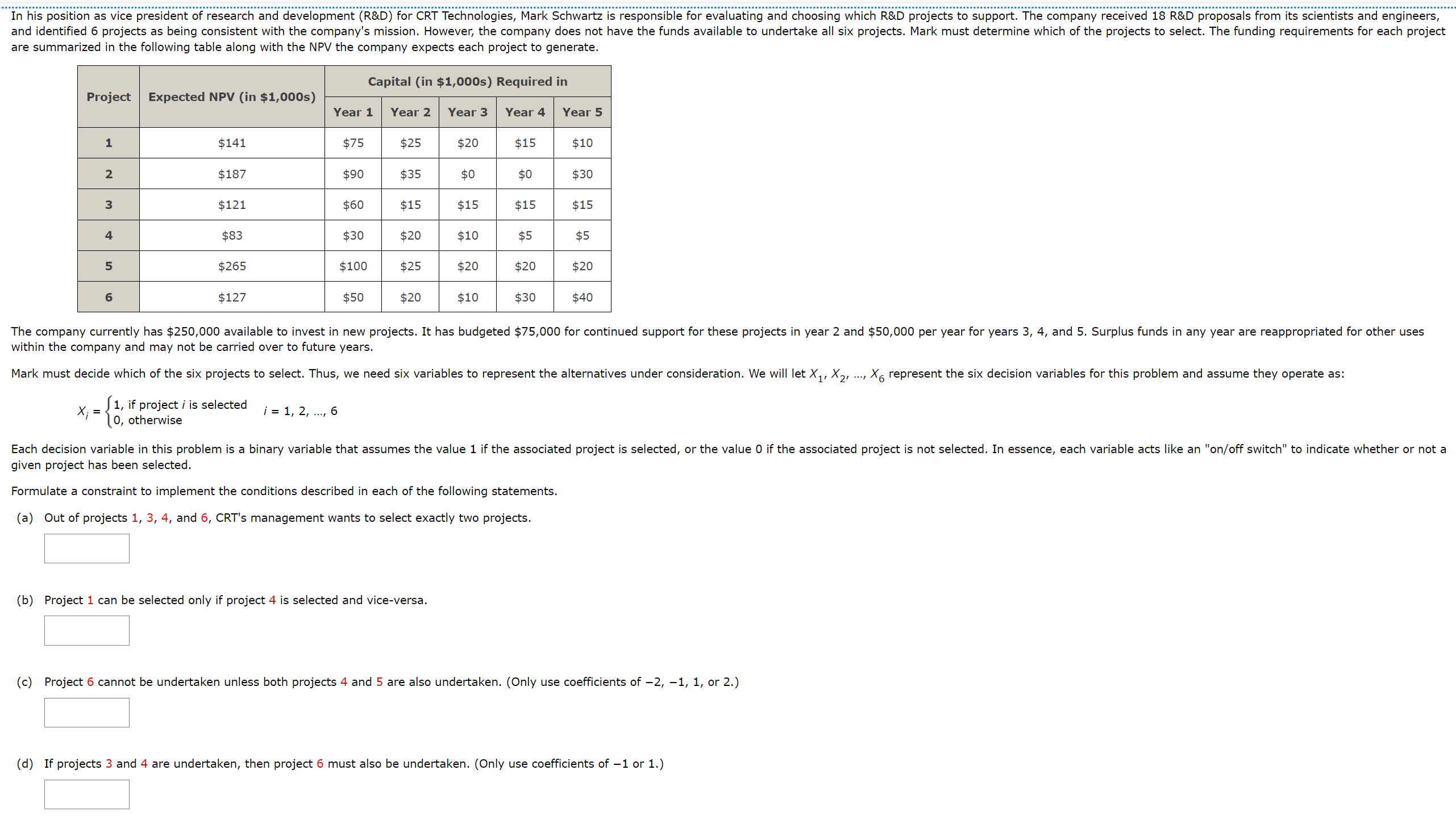 Solved Please help. Please don't ask me to use solver or | Chegg.com