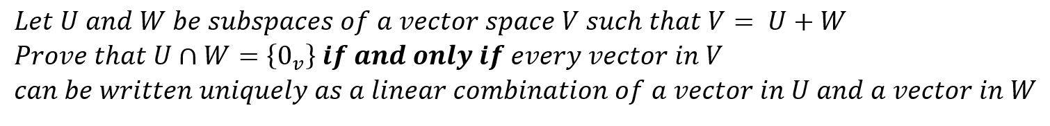Solved Let U and W be subspaces of a vector space V such | Chegg.com