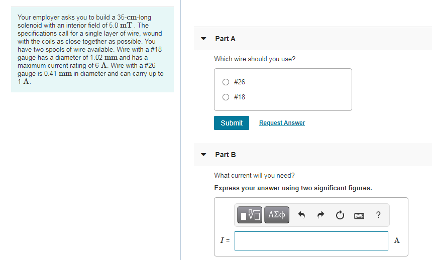 Solved Part A Your employer asks you to build a 35-cm-long | Chegg.com