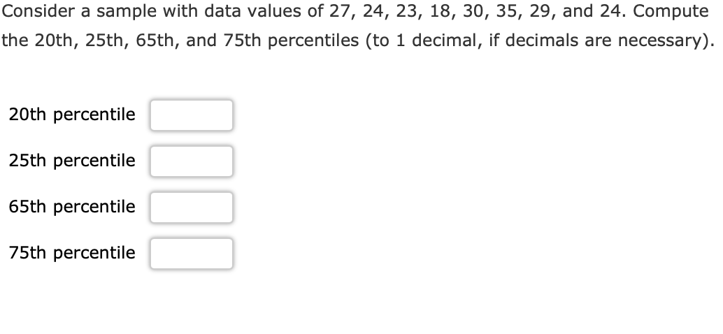 Solved Consider a sample with data values of | Chegg.com