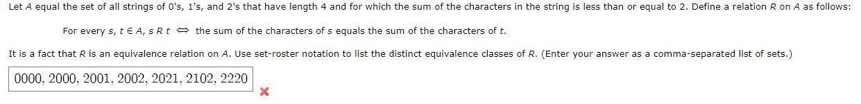 Solved Let A equal the set of all strings of 0 's, 1 's, and | Chegg.com