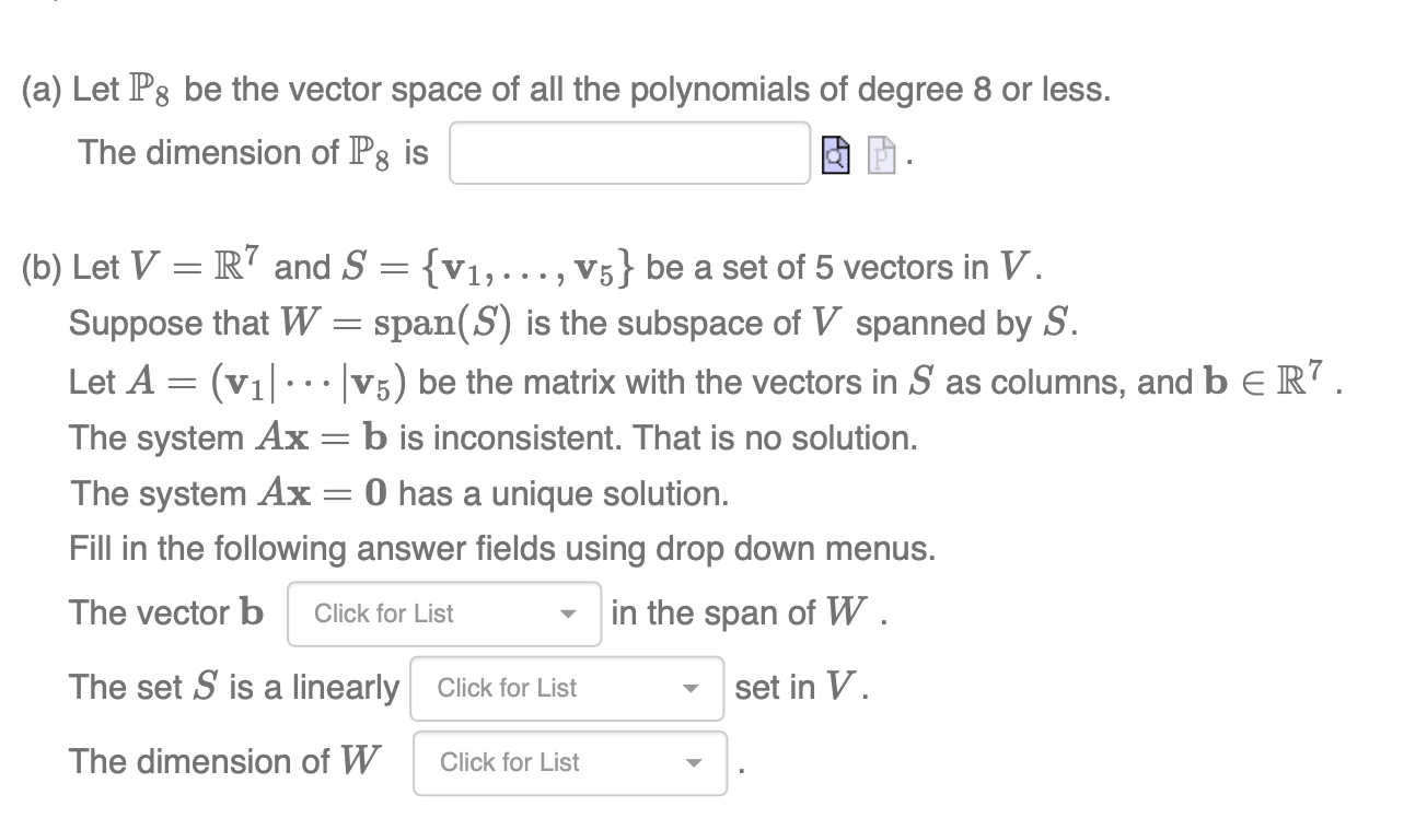 Solved (a) Let Pg be the vector space of all the polynomials | Chegg.com