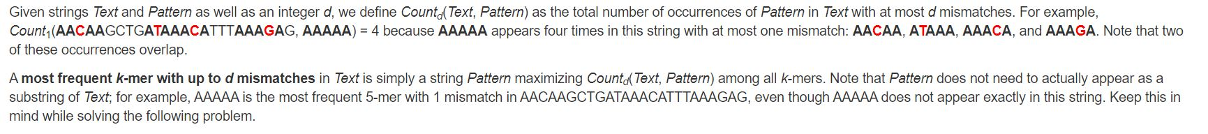 Given strings Text and Pattern as well as an integer | Chegg.com