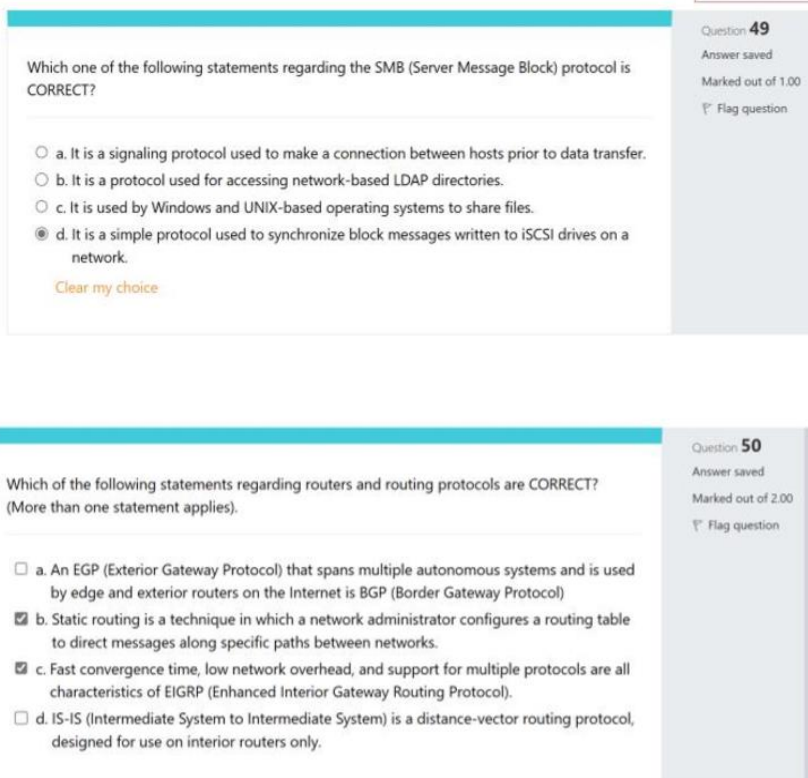 Solved Which one of the following statements regarding the | Chegg.com