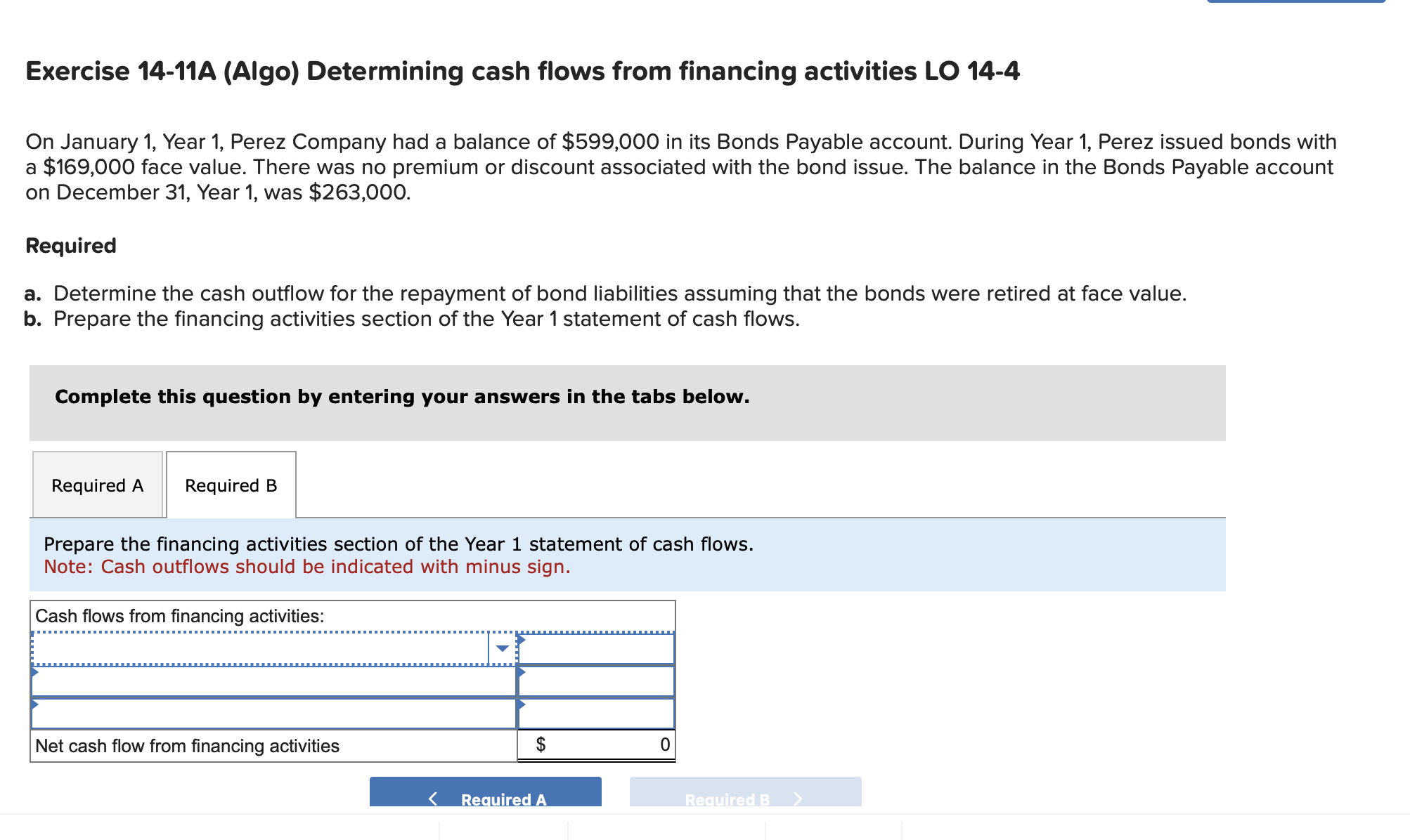 Solved Exercise 14-11A (Algo) Determining cash flows from | Chegg.com