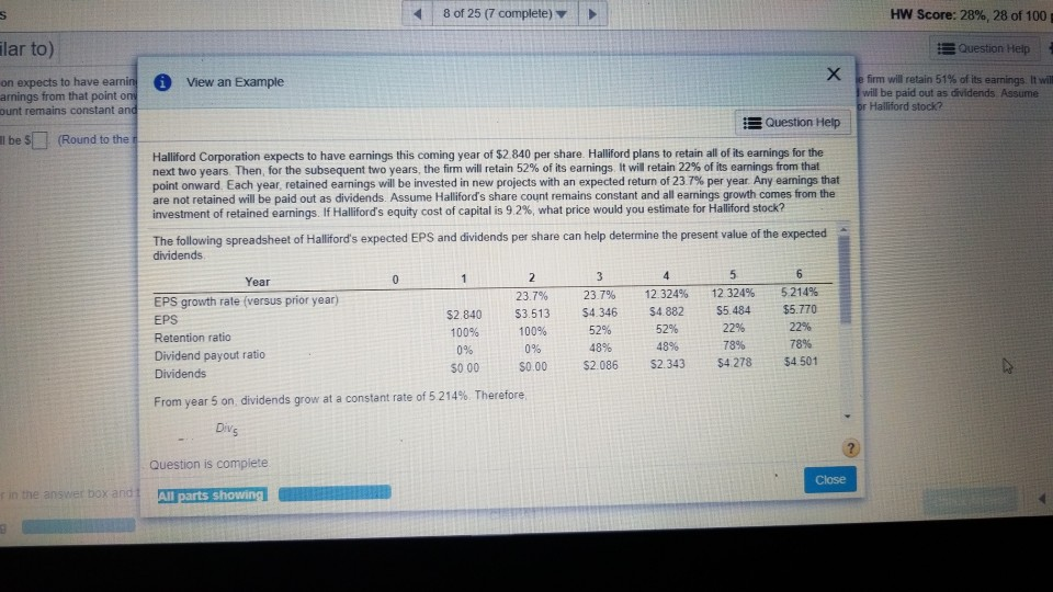 Solved 8 025 (7 complete) Y Score: 28%, 28 of 100 pts P 7-21 | Chegg.com