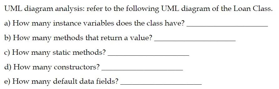 Solved UML diagram analysis: refer to the following UML | Chegg.com