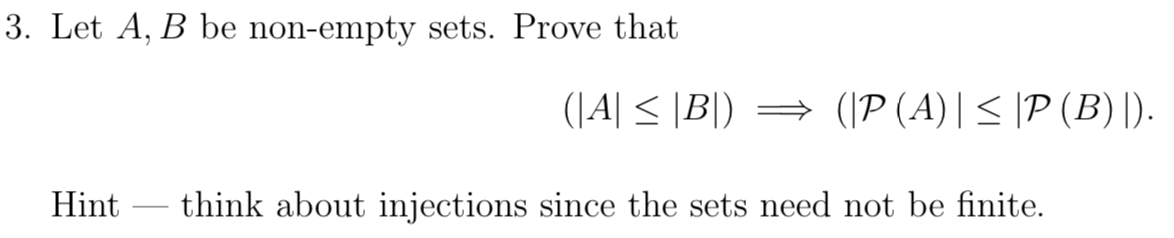 Solved 3. Let A, B be non-empty sets. Prove that (A | Chegg.com