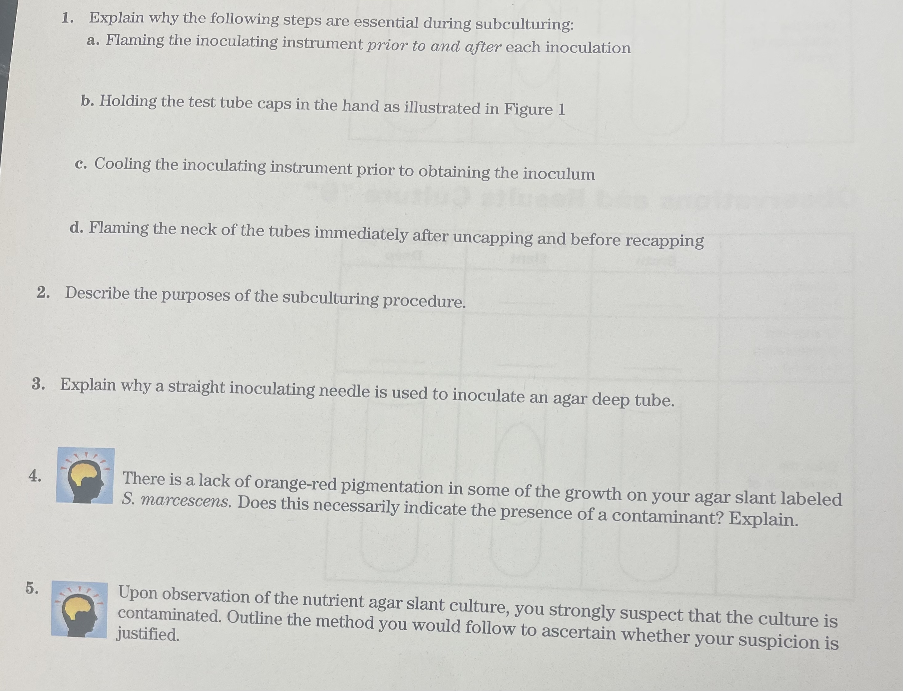 Solved Explain why the following steps are essential during | Chegg.com