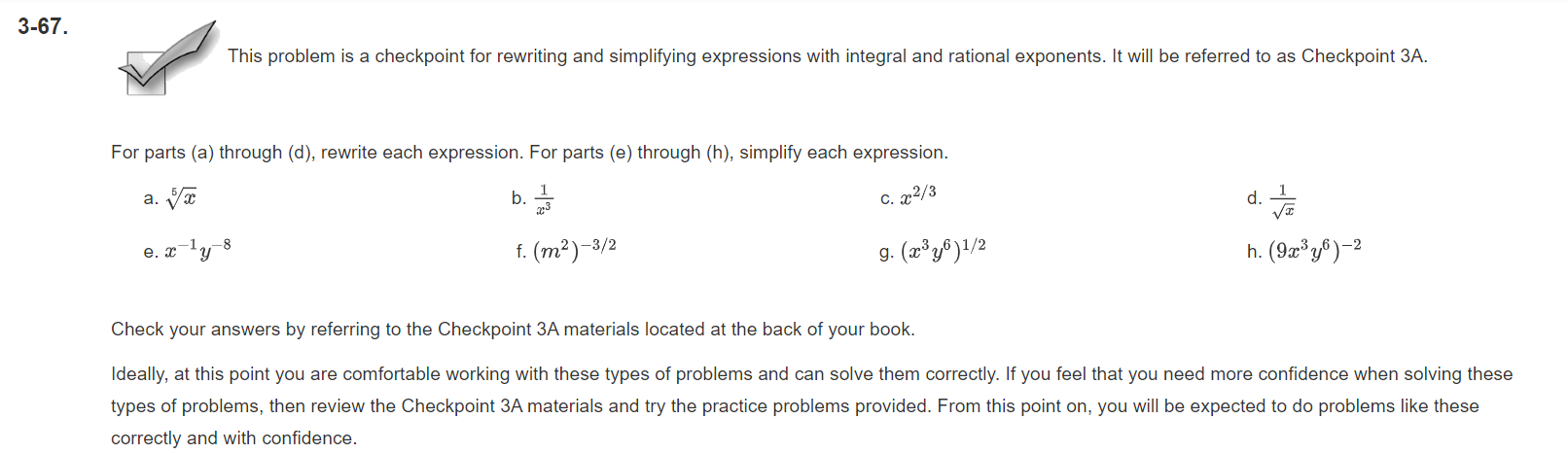Solved Simplify each of the following expressions, leaving | Chegg.com