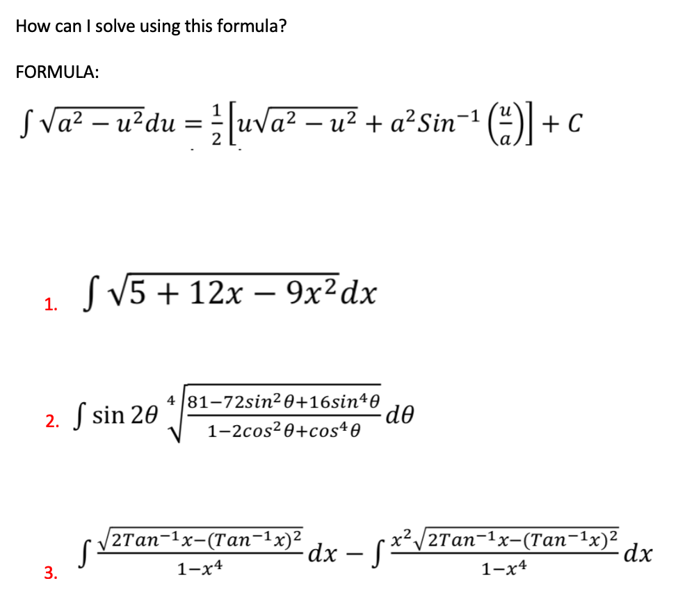 Solved How can I solve using this formula? FORMULA: Sva? – | Chegg.com