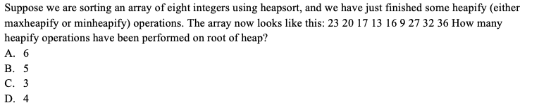 Solved Suppose we are sorting an array of eight integers | Chegg.com