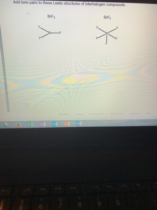 Solved Add lone pairs to these Lewis structures of | Chegg.com
