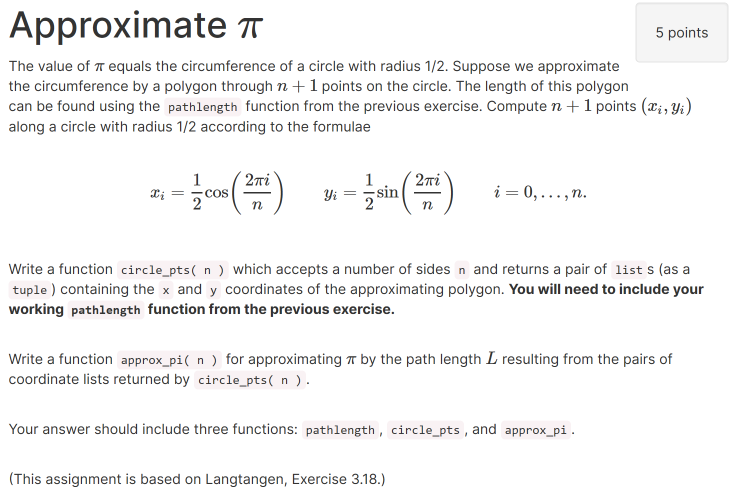 Approximate at 5 points The value of a equals the | Chegg.com