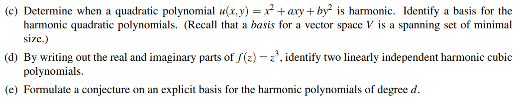 Solved (c) Determine when a quadratic polynomial | Chegg.com