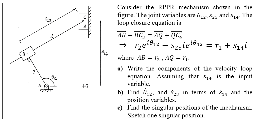 Solved S23 o 4 3 1514 B Consider the RPPR mechanism shown in | Chegg.com
