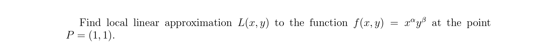 Solved Find local linear approximation L(x,y) to the | Chegg.com