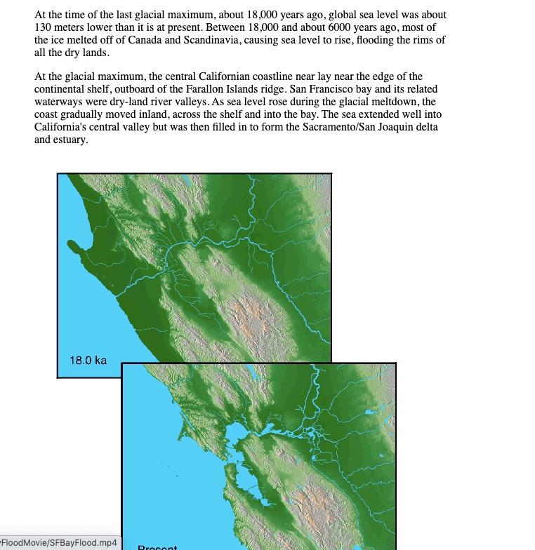 Solved At the time of the last glacial maximum, about 18,000 | Chegg.com