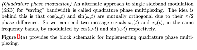 Solved (Quadrature phase modulation) An alternate approach | Chegg.com