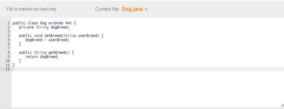Solved The base class Pet has private fields petName, and | Chegg.com